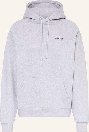 Manors Manors Hoodie Organic Logo grau