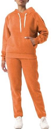 Generic Jogging Femme Ensemble, Survet&ecirc;ment 2 Pi&egrave;ces Manches Longues Tenue Chaude Sweats &agrave; Capuche et Pantalons Sportswear pour Jogging Sports Suit D&eacute;contract