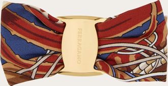 Ferragamo Damen Haarspange mit Schleife Blau