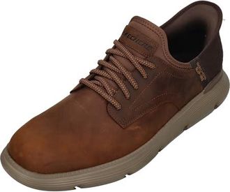 Skechers Chaussures Garza pour homme, Cuir marron fonc&eacute;., 49.5 EU