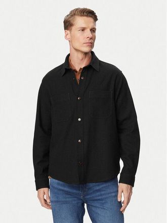 HUGO BOSS Hemd Erato 50561706 Schwarz Regular Fit