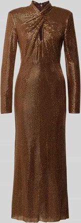 Self Portrait Maxikleid mit Allover-Ziersteinbesatz