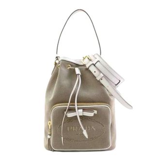 Prada Pre-owned Sac seau vintage - Femme - Pre-owned - Beige - Taille: ONE Size