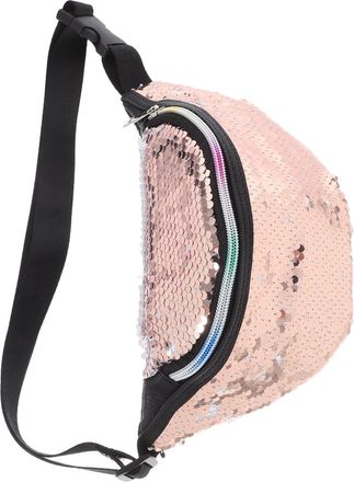UPKOCH Meerjungfrau Pailletten G&uuml;rteltasche aus Polyester Leichte Sport und Outdoor H&uuml;fttasche mit Gro&szlig;er Kapazit&auml;t f&uuml;r Damen Champagnerfarben