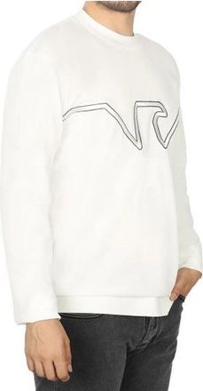 Emporio Armani Homme, Sweatshirts et sweats à capuche, Blanc, Taille: XL Emporio Armani Sweaters