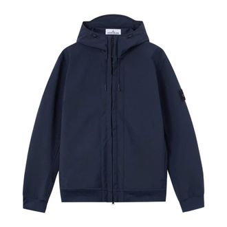 Stone Island Soft Shell-R Kapuzenjacke - - Jackets - Herren - Blau - L