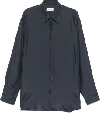 Dries Van Noten Homme, Chemises, Bleu, Taille: XL Croom Shirt