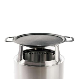 Solo Stove Gusseisen-Plancha mit Aufsatz f&uuml;r Bonfire Feuerschale | Grillplatte mit Edelstahl-Aufsatz, Umbau von Feuerstelle zu Grill, Zubeh&ouml;r f&uuml;r Feuerschale, Ko