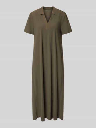 Raffaello Rossi Midikleid mit Strukturmuster und Umlegekragen Modell JOSEPHINA