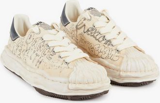 Miharayasuhiro Baskets Blakey &agrave; dessins en coton