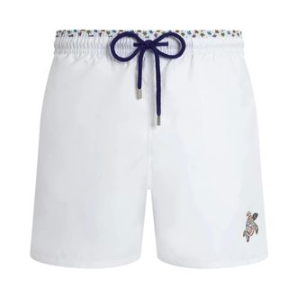 Vilebrequin Homme, Maillots de bain, Blanc, Taille: 3XL Micro Ronde des Tortues Swim Shorts