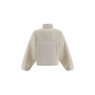 New Balance Recycled Polyester Fleece Jacket - White