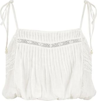 Twinset Femme, Tops, Blanc, Taille: 36 FR Cropped Top U&B