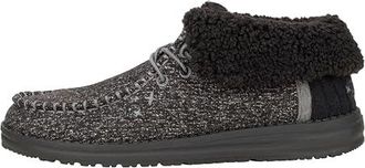 HeyDude Hey Dude Wendy Fold Stitch Cozy Bottes pour Femme, Noir, 37 EU