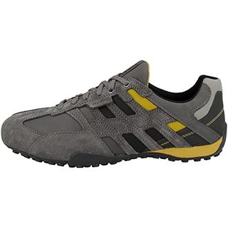 Geox Homme Uomo Snake A Basket, Gris, 43 EU