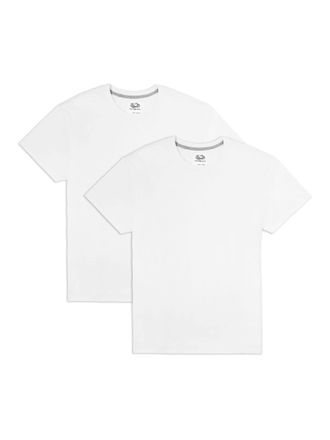 Fruit Of The Loom Herren Eversoft Baumwoll, Atmungsaktiv und Feuchtigkeitsableitend, mit Geruchskontrolle, Größen S-4x T-Shirt, 2 Stück weiß, Mittel (2er Pack)