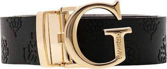 Guess G&uuml;rtel Jena Adjustable And Reversible Pant Belt W105 Black/Dark Taupe schwarz creme k&uuml;rzbar wendbar