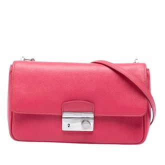 Prada Sac bandouli&egrave;re vintage Saffiano Pre-owned - Femme - Pre-owned - Rose - Taille: ONE Size