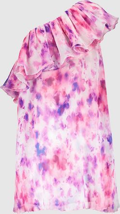 Rotate Robe Chiffon Mini Frill Optic Buttercup