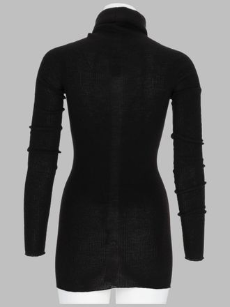 Rick Owens Ribbed Wool Sweater - Black
