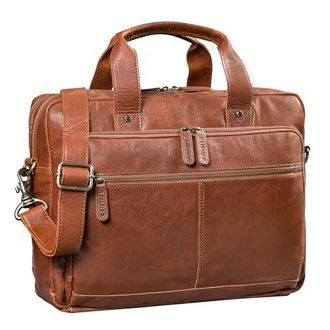 STILORD Ronan Serviette Cuir Homme Grande Sacoche Ordinateur 16 Pouces Travail Besace Business - Cartable Enseignant A4 Porte Document avec Bandouli&egrave;re Amovib