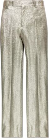 Versace Homme, Pantalons, Jaune, Taille: XL Pantalon de Costume en Viscose et Lurex