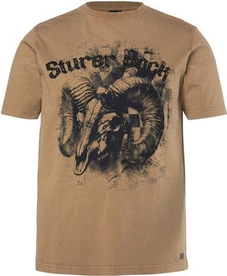 JP1880 T-Shirt T-Shirt Trachten Halbarm Brustprint Vintage Look