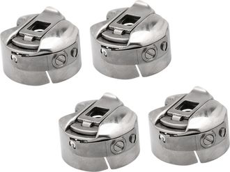 NUOBESTY 4stücke Teiliges Metall Spulenkapseln Aus Edelstahl Langlebige Und Professionelle Nähmaschinen Spulenhüllen Für Haushaltsnähmaschinen Kompatibel Mit S