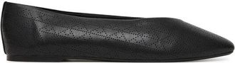 Calvin Klein Ballerinas Square Ballerina Aop Lth HW0HW02936 Schwarz