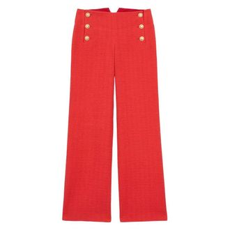 Ines De La Fressange Femme, Pantalons, Rouge, Taille: 38 FR Pantalon Gabriel Bridge