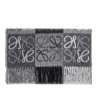 Loewe Anagram jacquard wool scarf Woman One Size