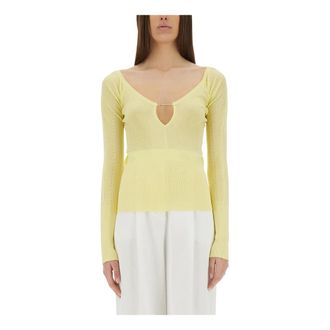 Jacquemus Le Haut Pral&ugrave; Top - - Tops - Damen - Gelb - M