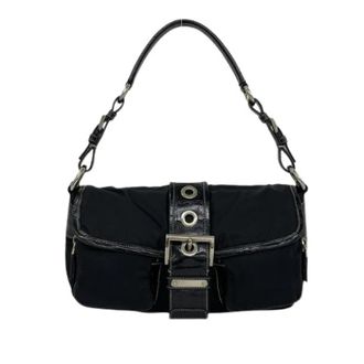 Prada Pre-owned Leather Nylon Shoulder Bag - - Pre-owned - Damen - Schwarzk - ONE SIZE