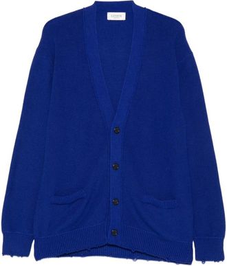Laneus Homme, Pulls, Bleu, Taille: S Cardigan &agrave; Col en V
