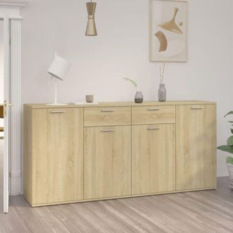 vidaXL Buffet Ch&ecirc;ne sonoma 160x36x75 cm Bois ding&eacute;nierie Vidaxl