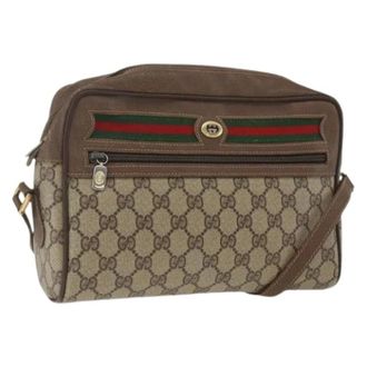 Gucci Sac bandouli&egrave;re en toile Pre-owned - Femme - Pre-owned - Beige - Taille: ONE Size