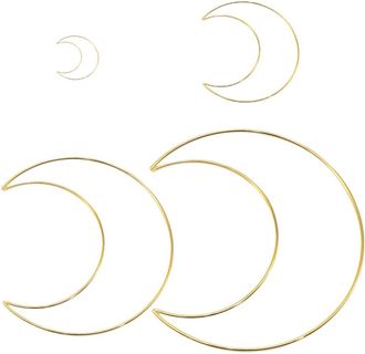 Garneck 12 St&uuml;ck Mond Traumf&auml;ngerringe Metall Eisenring Selbstgemacht Bastelmaterial Goldfarben Vielseitig Verwendbar