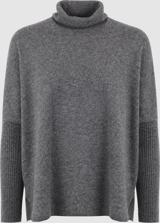 Notshy Poncho Margareth Gris Chine Fonce