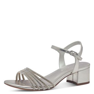 Tamaris Sandalette Damen Vegan Elegant metallic,EU 38