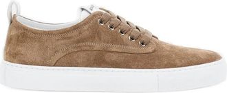 Givenchy Low-Top Sneaker - Suede Leather Flat Shoes With Lace-Up Front - Gr. 40,5 (EU) - in Wei&szlig; - f&uuml;r Damen