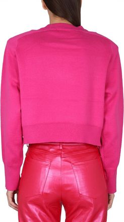 Rotate Logo Cotton Blend Sweatshirt - Pink
