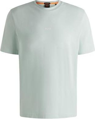 BOSS Hommes TChup T-Shirt en Coton Stretch avec Logo Contrastant