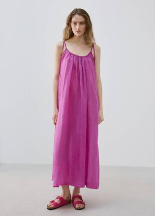 Mango Pantalon 100 % ramie effet overdyed fuchsia - Femme - S - MANGO