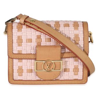 Louis Vuitton Leather Woven Dauphine PM