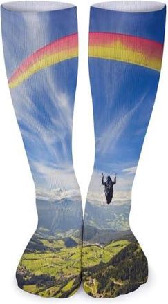 Generic Crew Chaussette Parapente Unisexe Chaussette Homme Chaudes Chaussettes Basses Pour Cyclisme Golf Entra&icirc;nement 50Cm