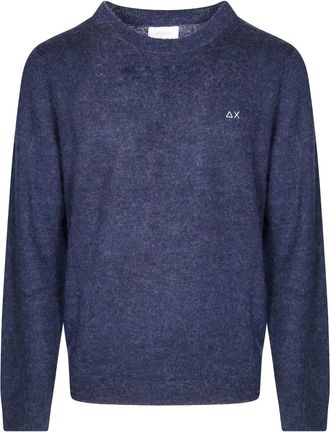 Sun 68 pull en laine mélangée - Bleu