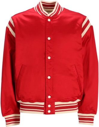 Polo Ralph Lauren Bomberjacke im College-Look - Rot