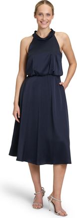 Vera Mont Damen Cocktailkleid mit Stehkragen Night Sky,44