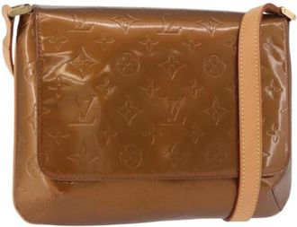 Louis Vuitton Sac bandouli&egrave;re Pre-owned en cuir verni - Femme - Pre-owned - Brun - Taille: ONE Size