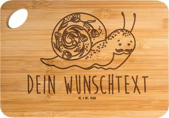 Mr. & Mrs. Panda Personalisiertes Schneidebrett Schnecke Sir - Personalisierte Geschenke, Holzbrett Mit Gravur, Lustige Spr&uuml;che, Weisheit, Brett, Fr&uuml;hst&uuml;cksbrett Selbs